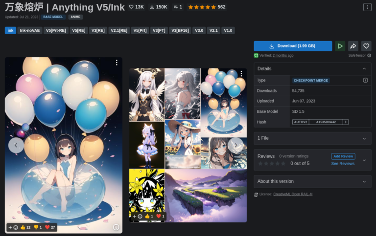 【Stable Diffusionモデル】Anythingシリーズの紹介と比較 | 画像生成ドットコム
